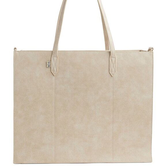 BEIS | Bags | New Beis The Large Work Tote In Beige Bag Travel Carry On ...